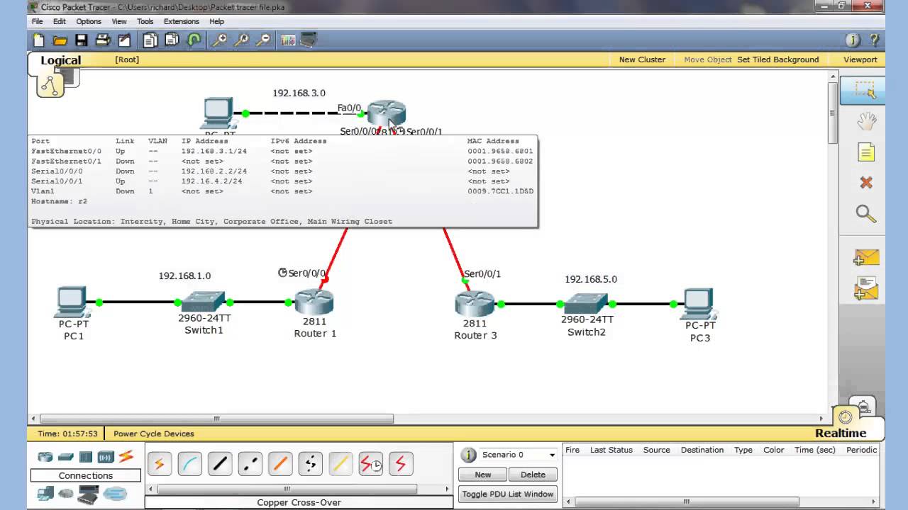 Network Troubleshooting Using Cisco Packet Tracer.