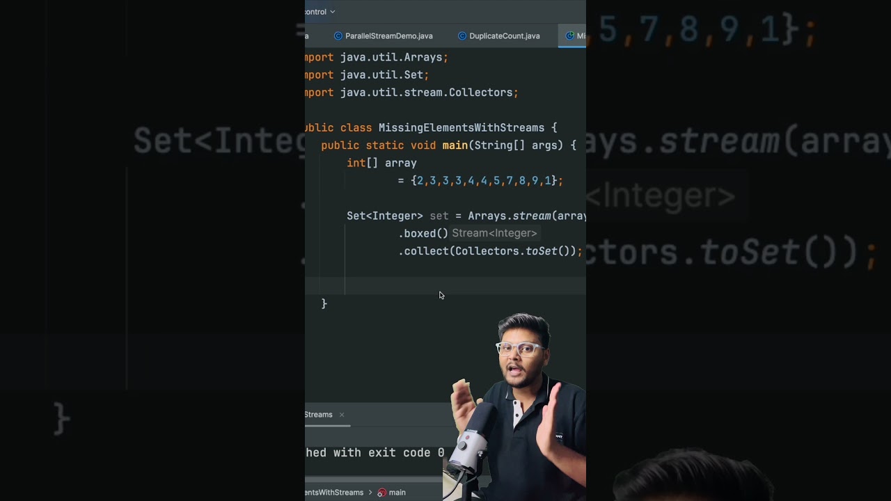 Find Missing Numbers From Integer Array In #java Deloitte Interview Question #interview