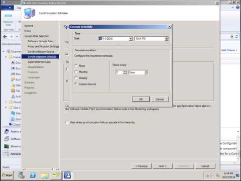 Scheduling Software Update Point Syncronization for SCCM 2012 R2 Step by Step