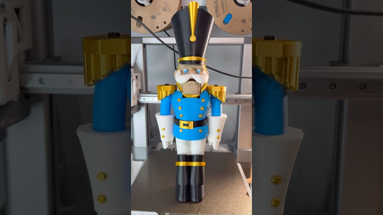 3D printed nutcrackers #christmas #3dprinting #bambulab #3dprint #3dprinted #nutcrackers