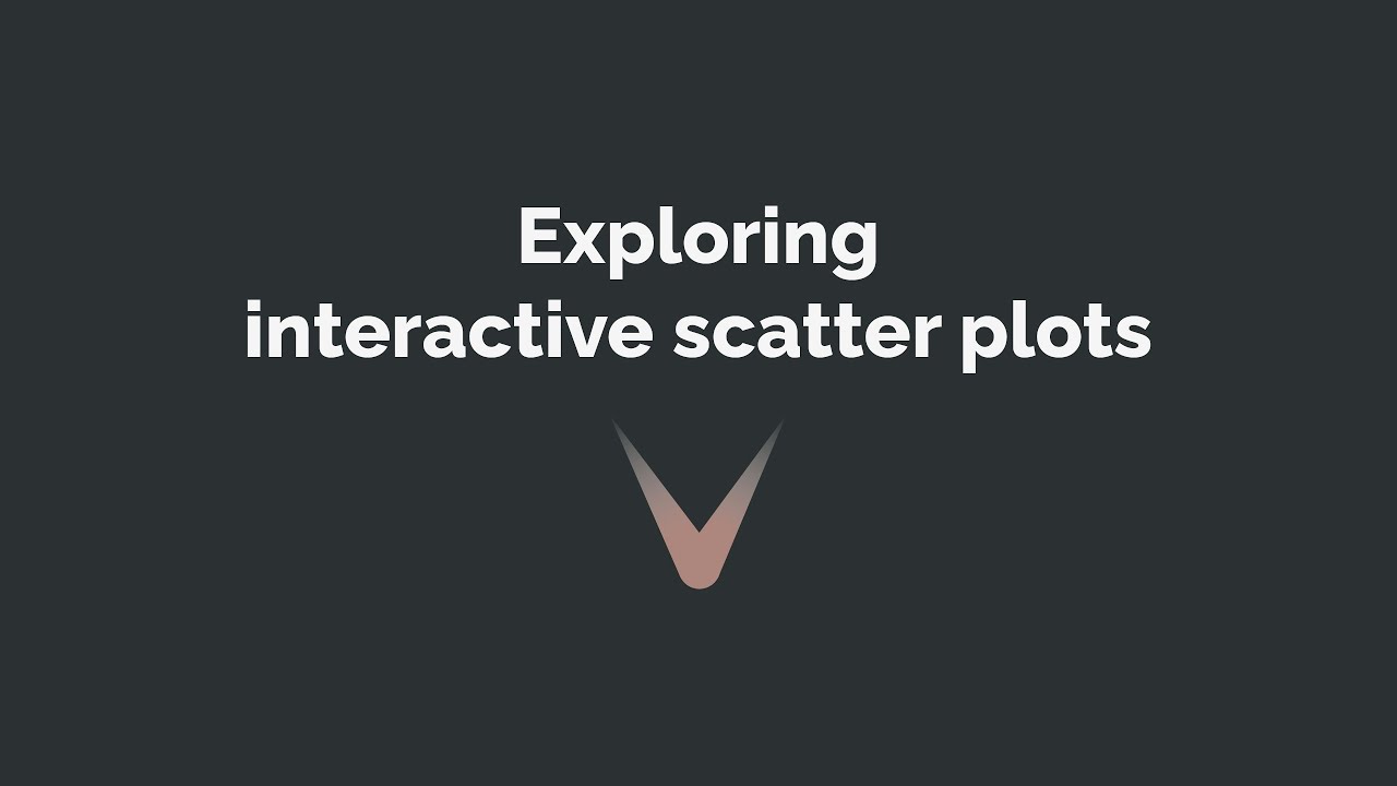 Exploring interactive scatter plots