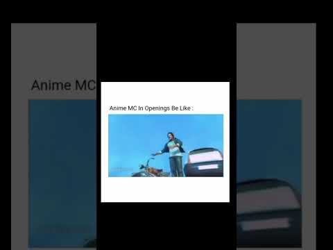 Anime MC in opening be like #shorts #youtubeshorts #anime #funny