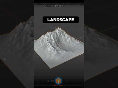 Create Landscape in Blender in 30 Seconds!