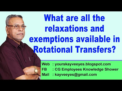 What are all the relaxations and exemptions available in Rotational Transfers?