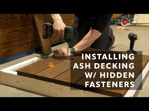 Video: How To Install Ash Decking with Hidden Fasteners - EcoSupply