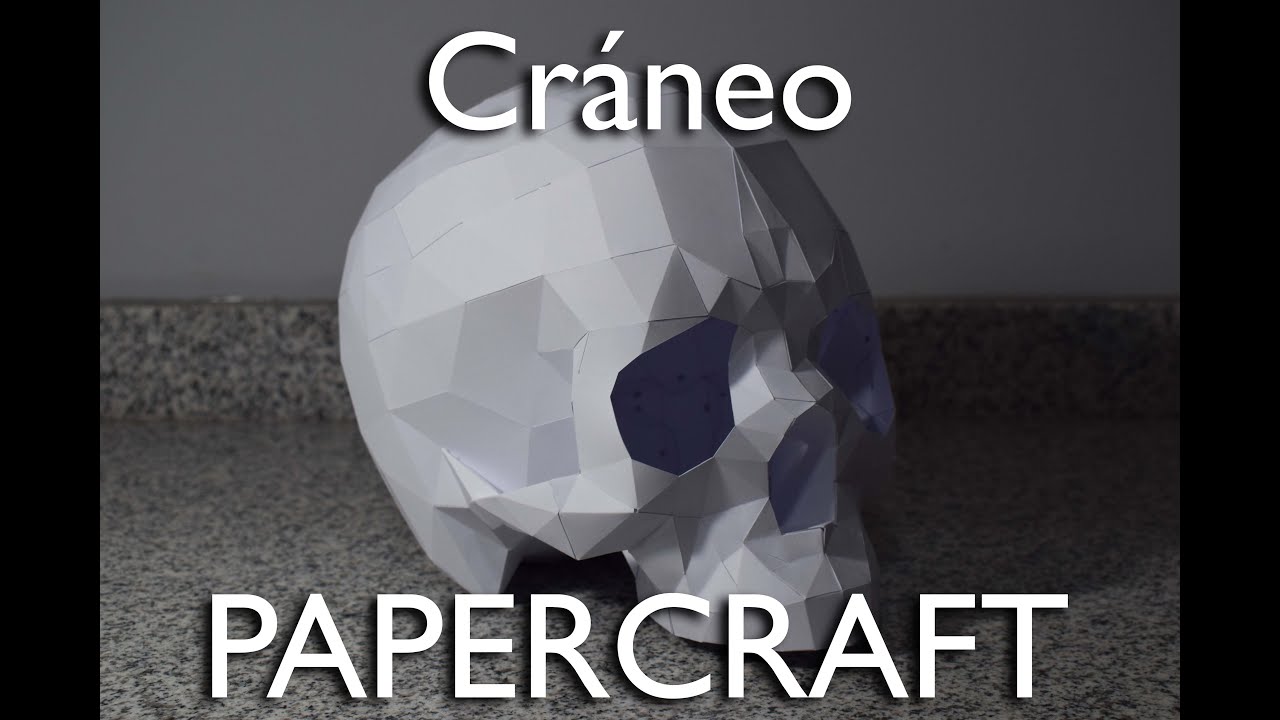 Cómo hacer una CALAVERA DE PAPERCRAFT | PASO A PASO
