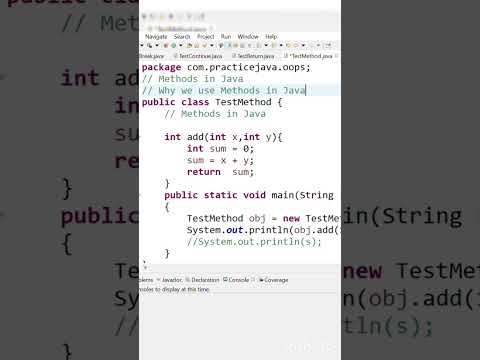 Method in Java | Java in Telugu