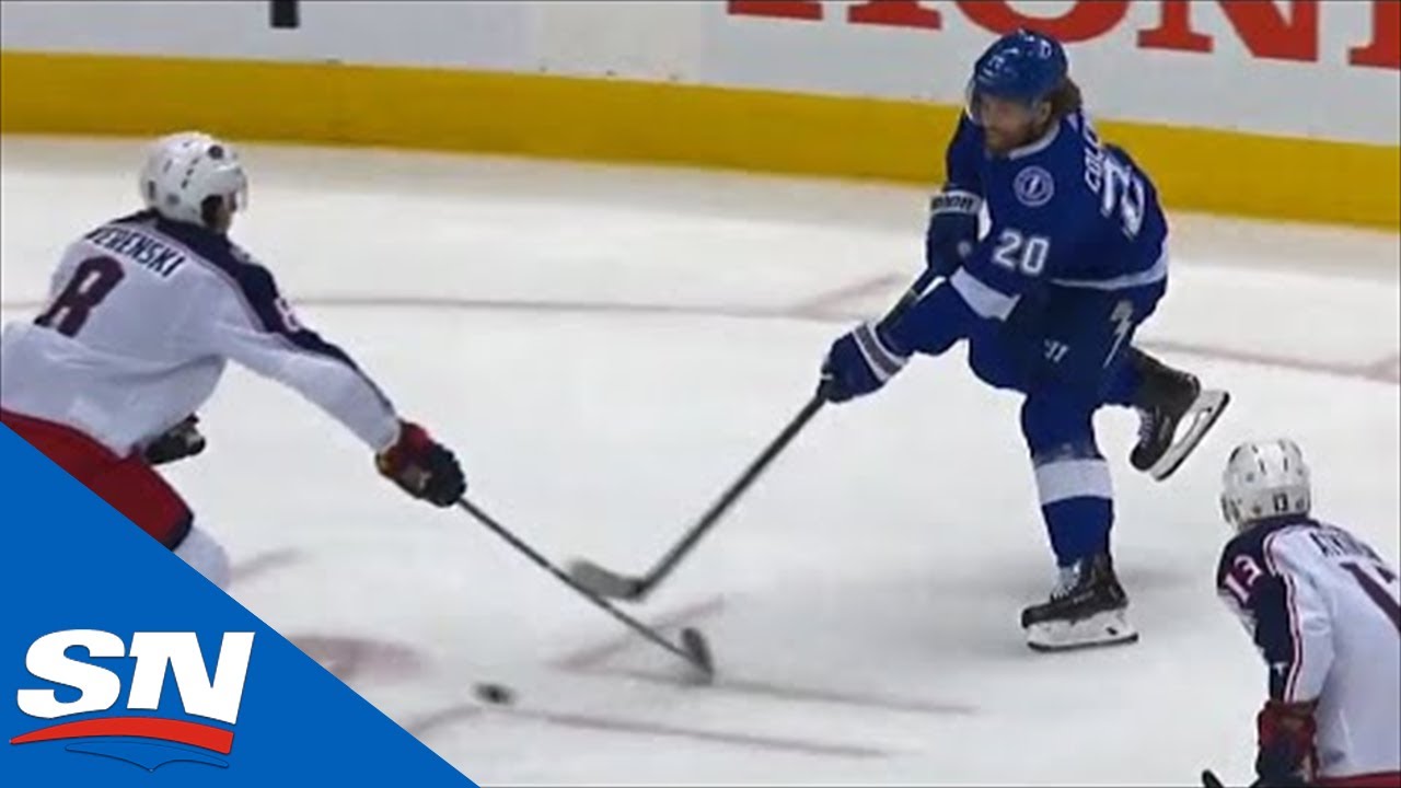 Neutral Zone Turnover Leads To Blake Coleman's First Goal Of Playoffs