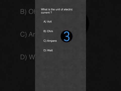 What is the unit of electric current ?