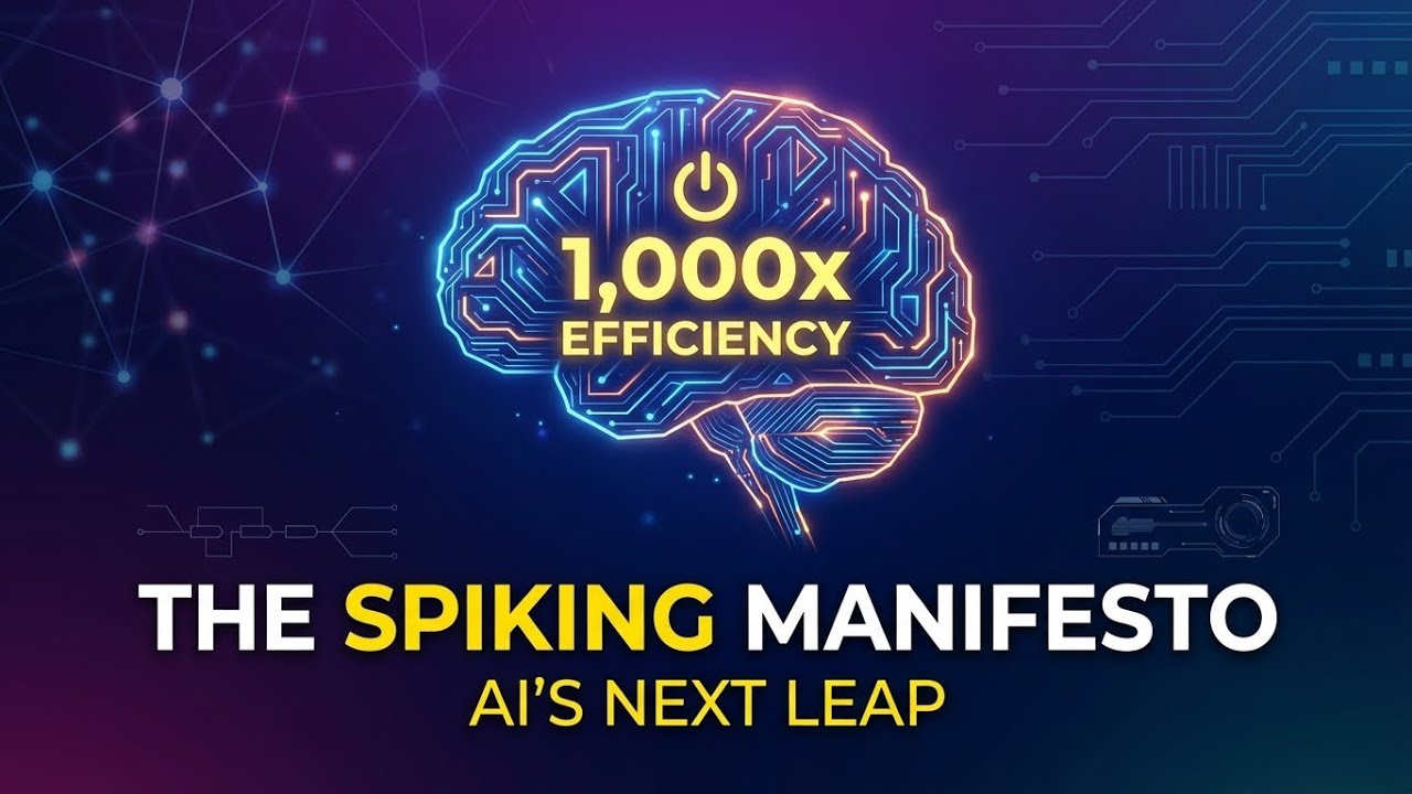 The Spiking Manifesto: Achieving 1,000x AI Efficiency with Spiking Neural Networks