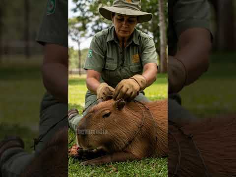 Park Ranger Saves Cabybara's Life! #Miracle #Animals #Wildlife