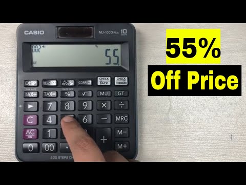 How to Calculate 55 Percent Off a Price on Calculator