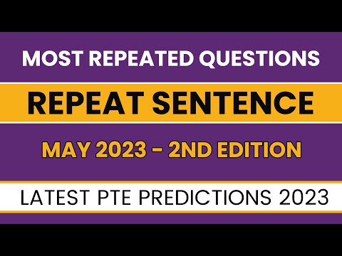 Repeat Sentence: Practice Test - 12 Video Lecture - Speaking and ...