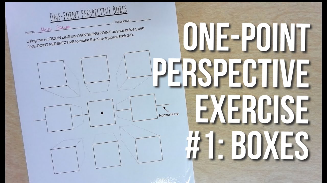 One Point Perspective: Exercise #1
