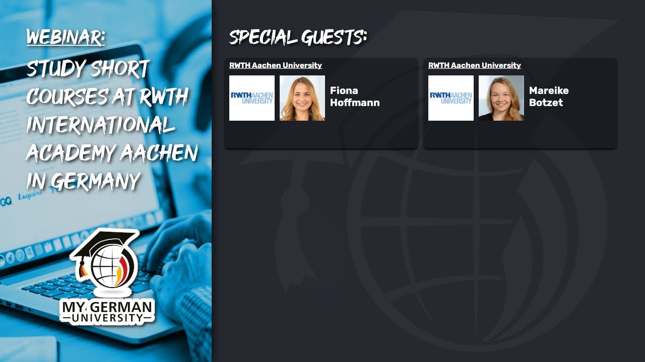 Webinar: Study Short Courses at RWTH International Academy Aachen in Germany