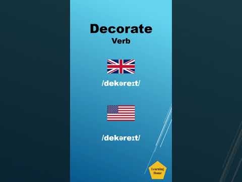 Decorate meaning pronunciation and synonyms #Shorts