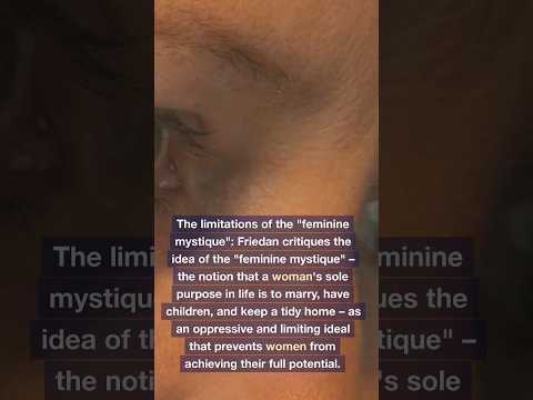 The Feminine Mystique by Betty Friedan: Takeaway#2 #feminism #discrimination #rights #youtubeshorts