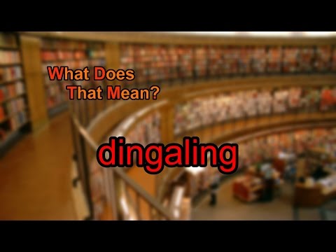 What does dingaling mean?