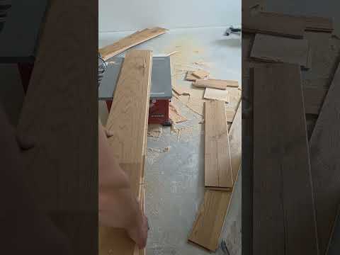 Durchgehende Verlegung von Parkettboden #diy