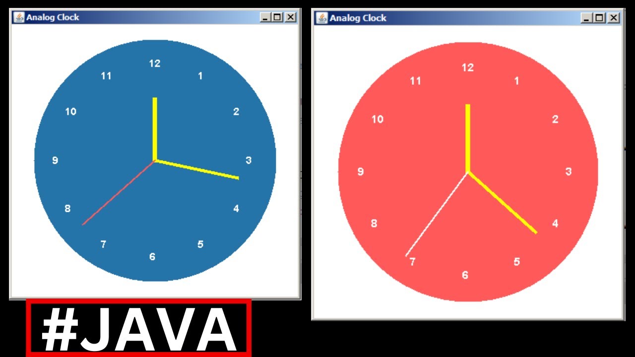 Java Project Tutorial - How To Design Analog Clock Form In Java Netbeans