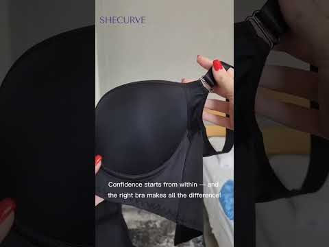 SheCurve Push-Up Back Smoothing Bra Try On