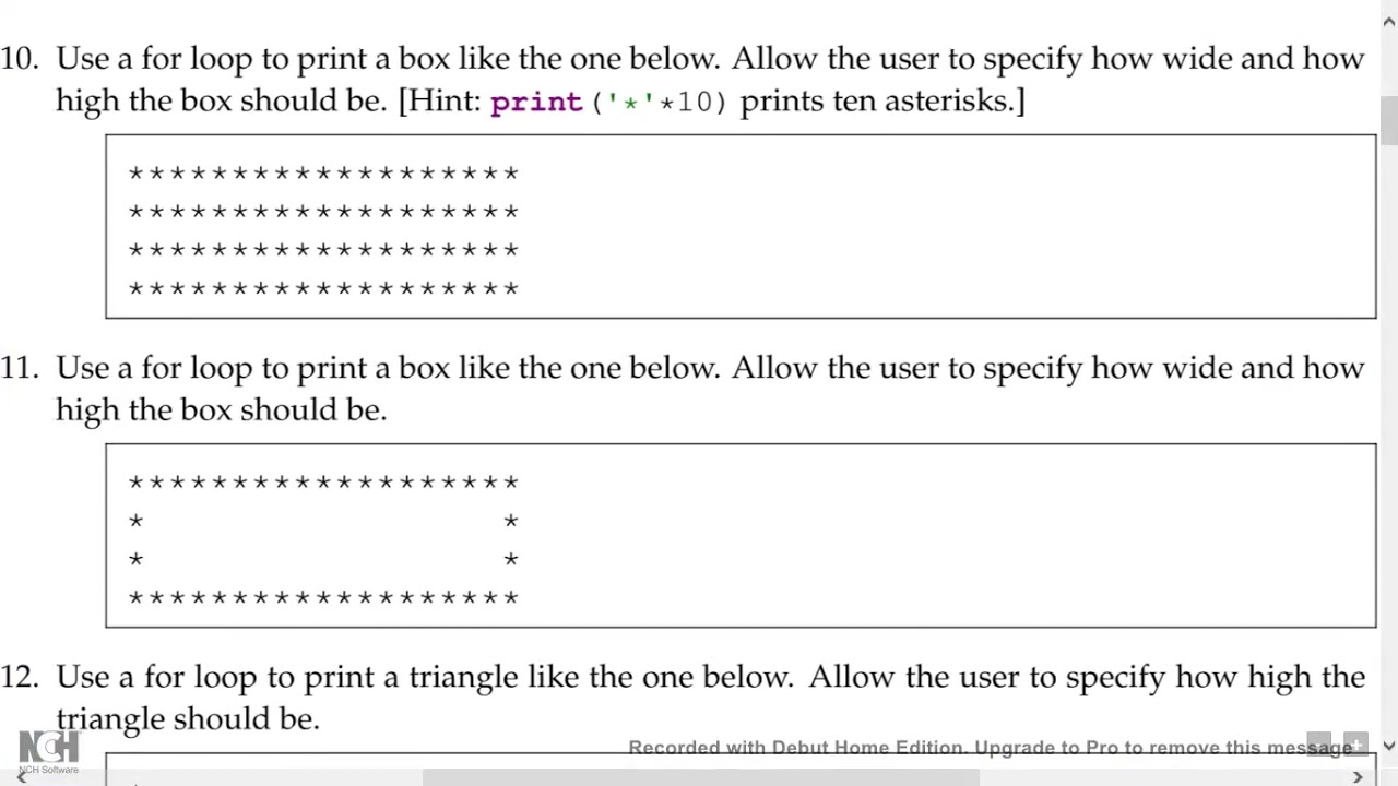 A Practical Introduction To Python Programming - Exercise 2 5 10b