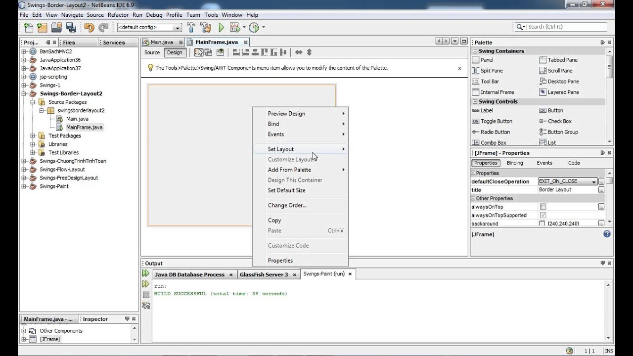 03 Swing - Border-Layout in Java