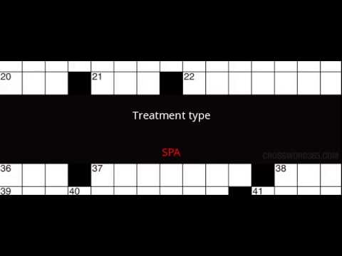 Treatment type Crossword Clue Solution