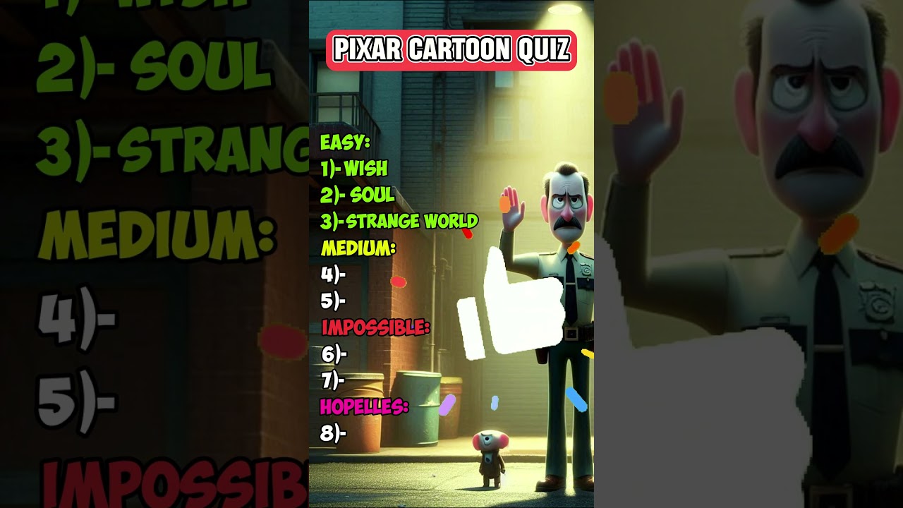 I Bet You Don`t Guess All Cartoons Pixar✨ #shorts #quiz #pixar
