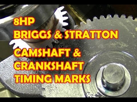 Camshaft & Crankshaft Timing Marks On 8Hp Briggs & Stratton Engine