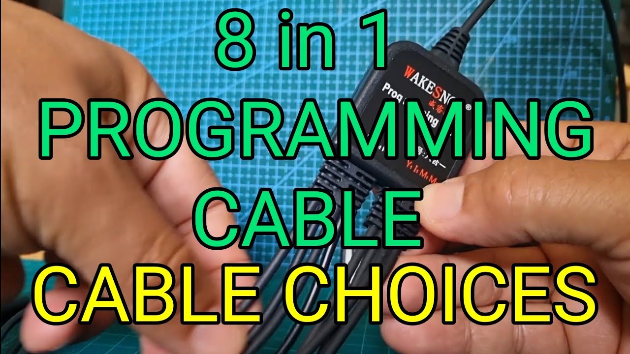 8 in 1 (to serial) Programming Cable - Motorola /Kenwood/ Yaesu / Icom / Jianpai - Chinese - Japan