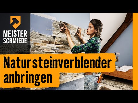 HORNBACH Meisterschmiede - Natursteinverblender anbringen