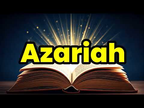 Azariah Pronunciation | How To Say Azariah | Azariah Biblical Meaning