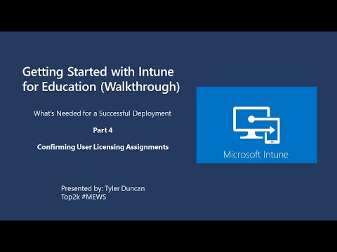 Confirming Intune User Licensing