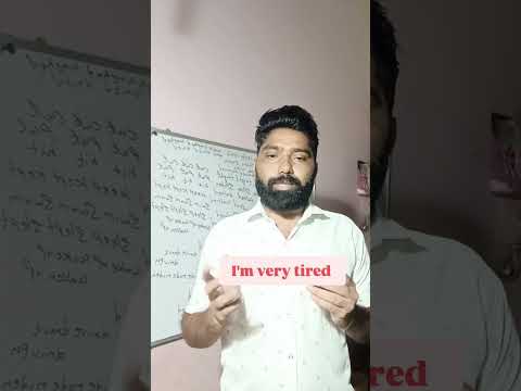 I'm very tired||what is the other way to say I'm very tired #shorts #shortsfeed
