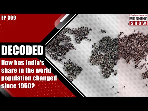 How has India's share in the world population changed since 1950? | Population | Business Standard