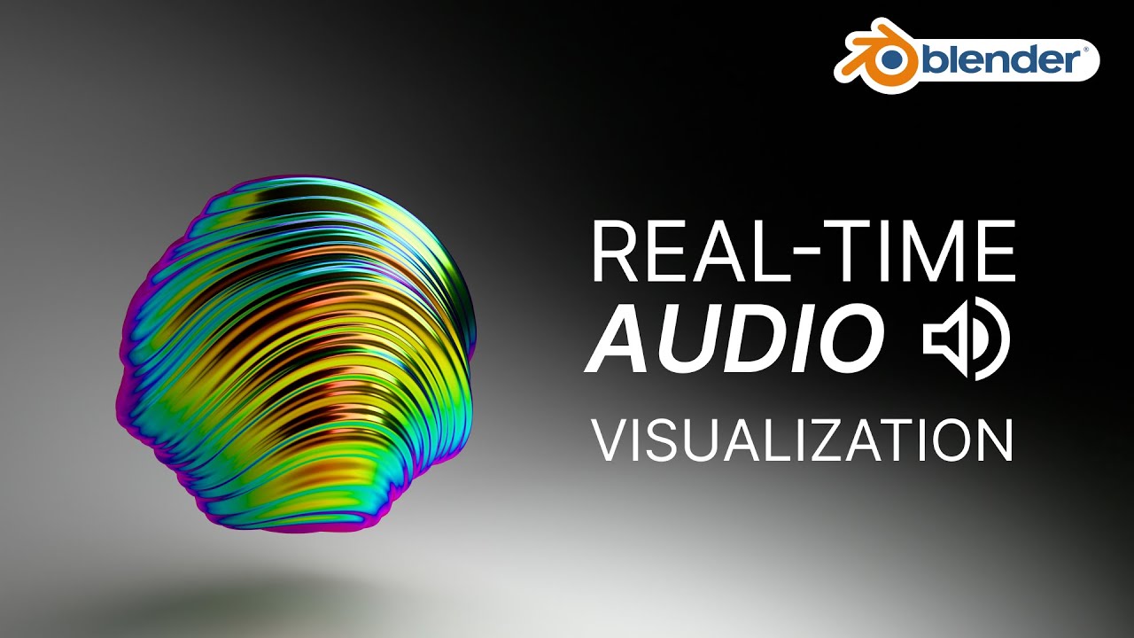 Blender real-time audio visualization using python | Tutorial (for python newbies)