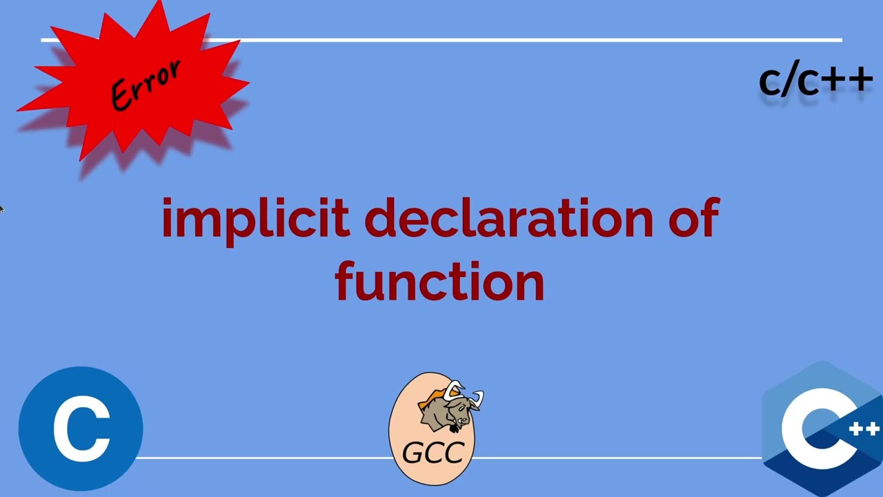 implicit declaration of function