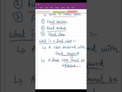 What is Final in Java ?? #java #final