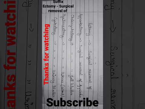 Suffix ectomy - surgical removal of