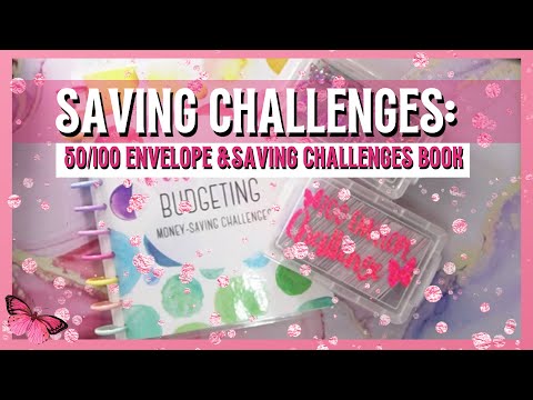 🦋NEW 2022 SAVING CHALLENGES BOOK 🦋14 FUN CHALLENGES 🦋DIY 100 ENVELOPE CHALLENGE BOX 🦋 PINKCASH
