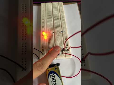 Circuito básico con botón para encendido de un LED en Protoboard