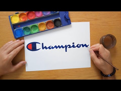 How to draw a Champion logo 2025