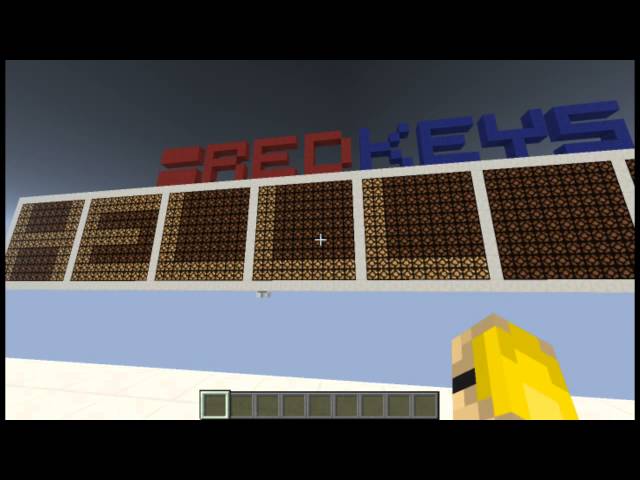 Redstone Keyboard with Command Blocks Minecraft Map