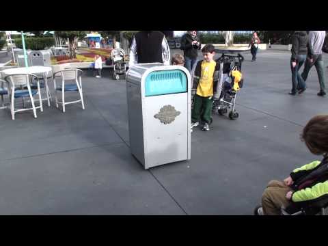 Push The Talking Trash Can at Walt Disney World Magic Kingdom