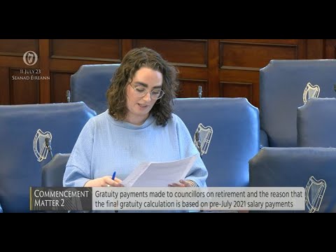 Gratuity Payment for Councillors - Commencement Matter 11th July 2023