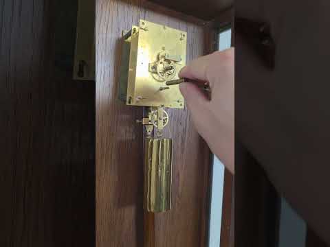 Testing Antique 1880s Vienna Time Only Regulator Clock