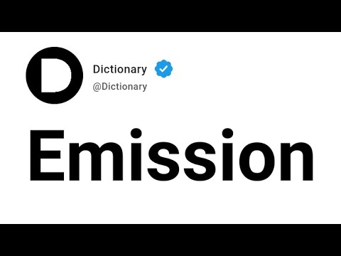 Emission Meaning In English