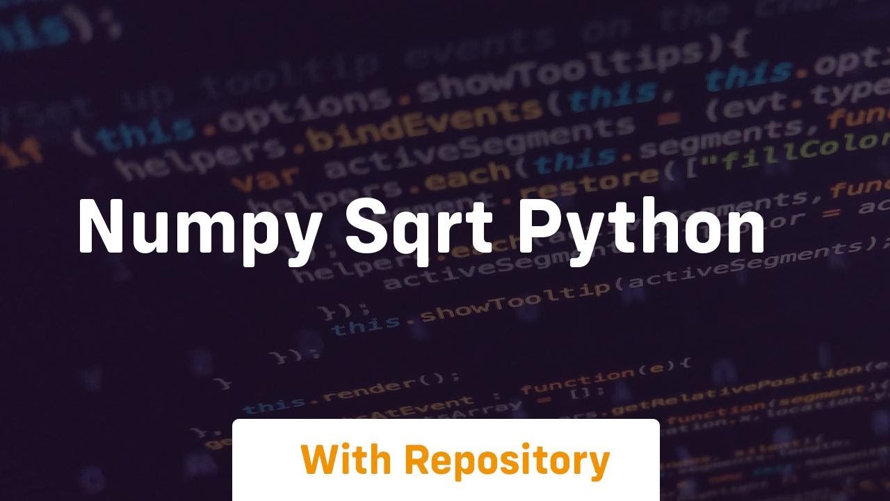 numpy sqrt python