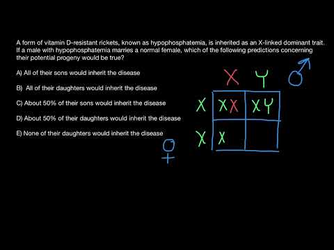 Peculiarities of X chromosome-linked disease inheritance